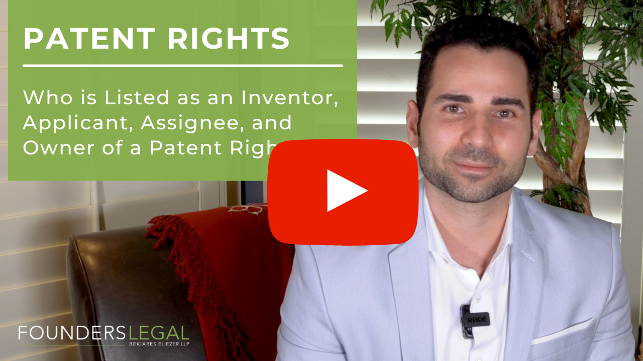 VIDEO: Patent Rights: Who is listed as an inventor, applicant, assignee ...