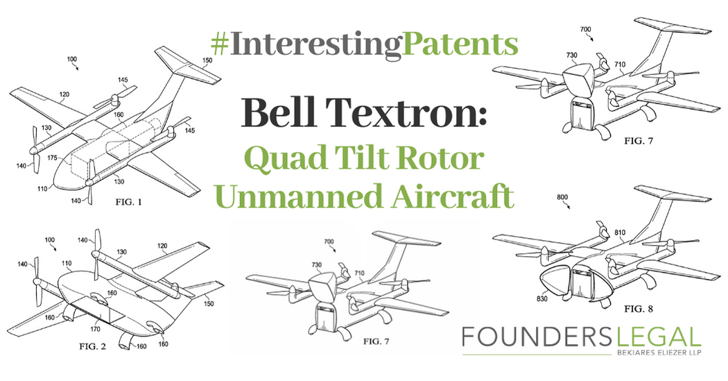 Interesting Patents | Bell Textron - Quad Tilt Rotor Unmanned Aircraft ...