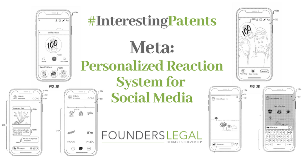 Interesting Patents | Meta - Personalized Reaction System for Social Media | March 21, 2023